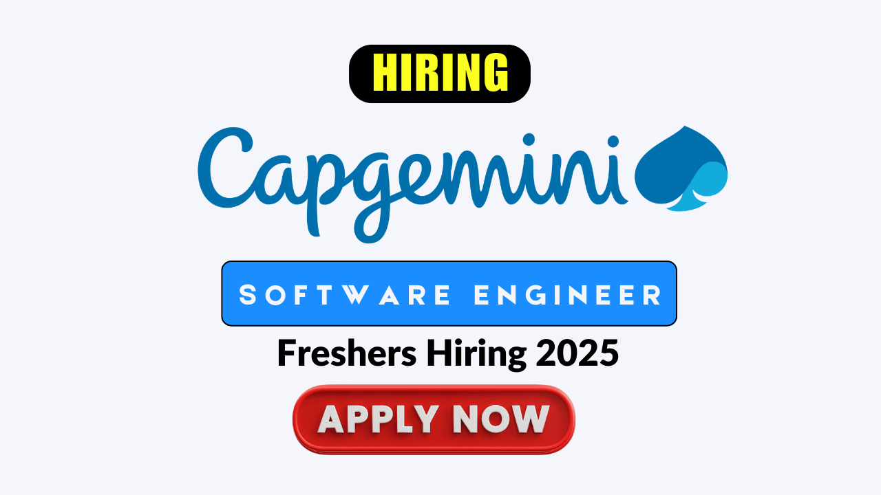 Capgemini Software Engineer Hiring 2025 Apply Now Classic Technology